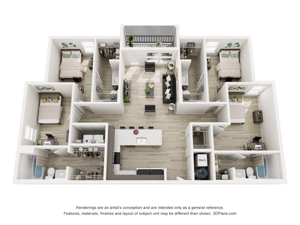 Floor Plans | Daytona Student Housing | Ten60 Halifax