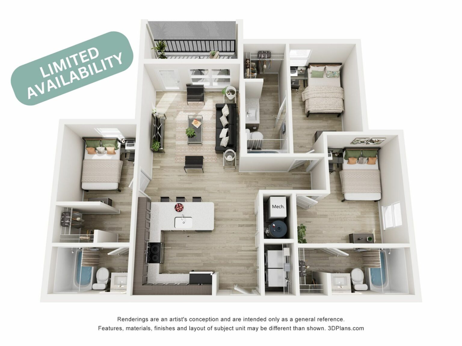 Floor Plans | Daytona Student Housing | Ten60 Halifax